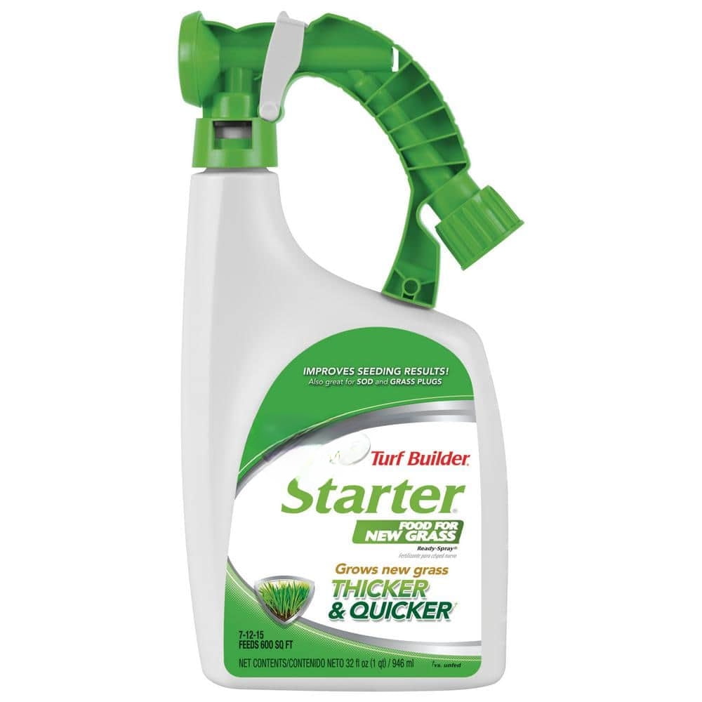 Turf Builder Starter Food for New Grass Ready-Spray 32 oz. 600 sq. ft ...