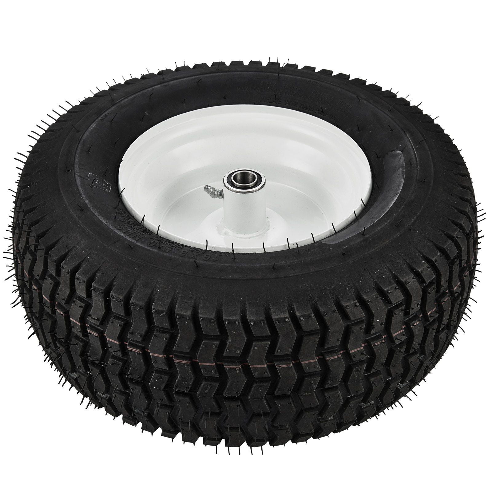 Turf Tires for Lawn Tractor, 16x6.5-8 Tubeless Tires with Rims, 2-Pack Wheel Assembly, 3/4 ...