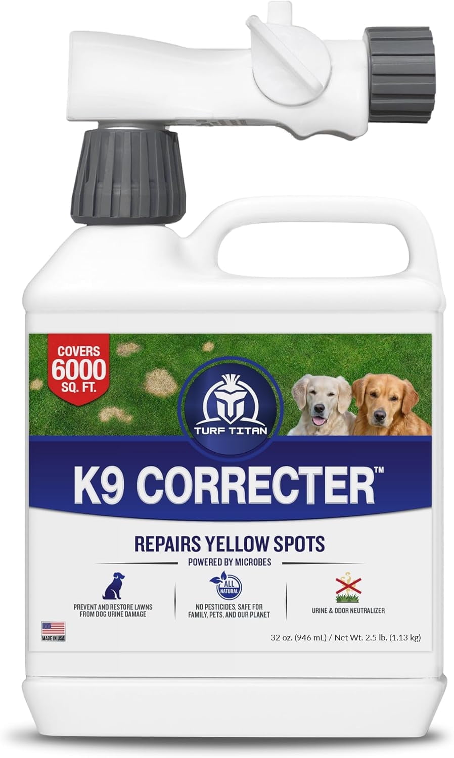Turf Titan K9 Corrector, Lawn and Garden Dog Urine Neutralizer, Lawn ...