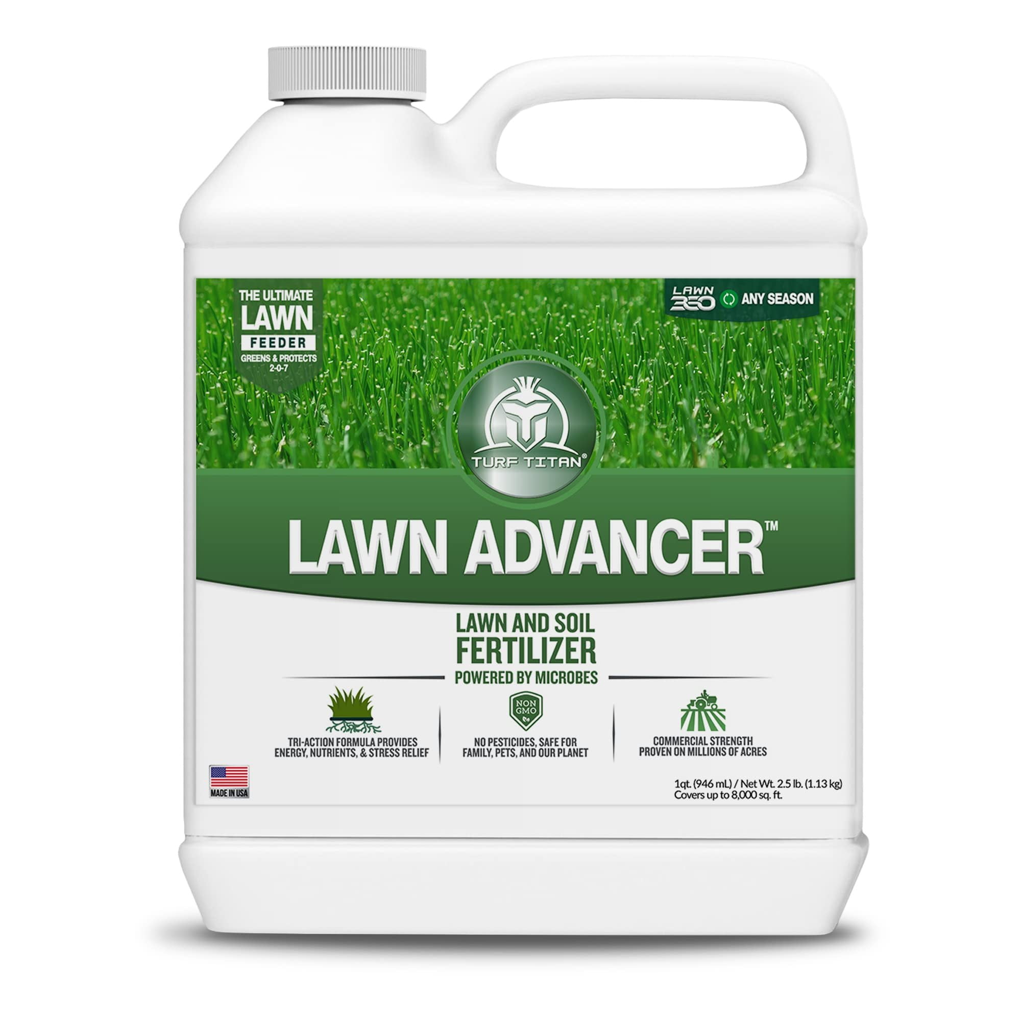Turf Titan Lawn Advancer Green Lawn Booster and Lawn Fertilizer 32 oz ...