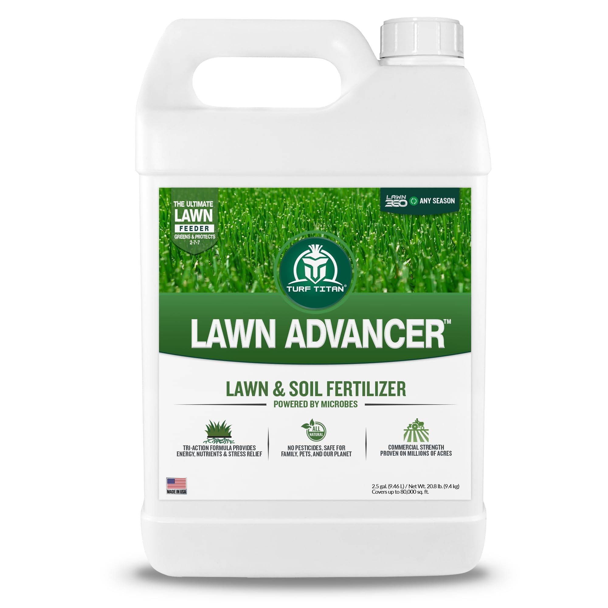 Turf Titan Lawn Advancer, All-Inclusive Lawn Care Fertilizer with ...