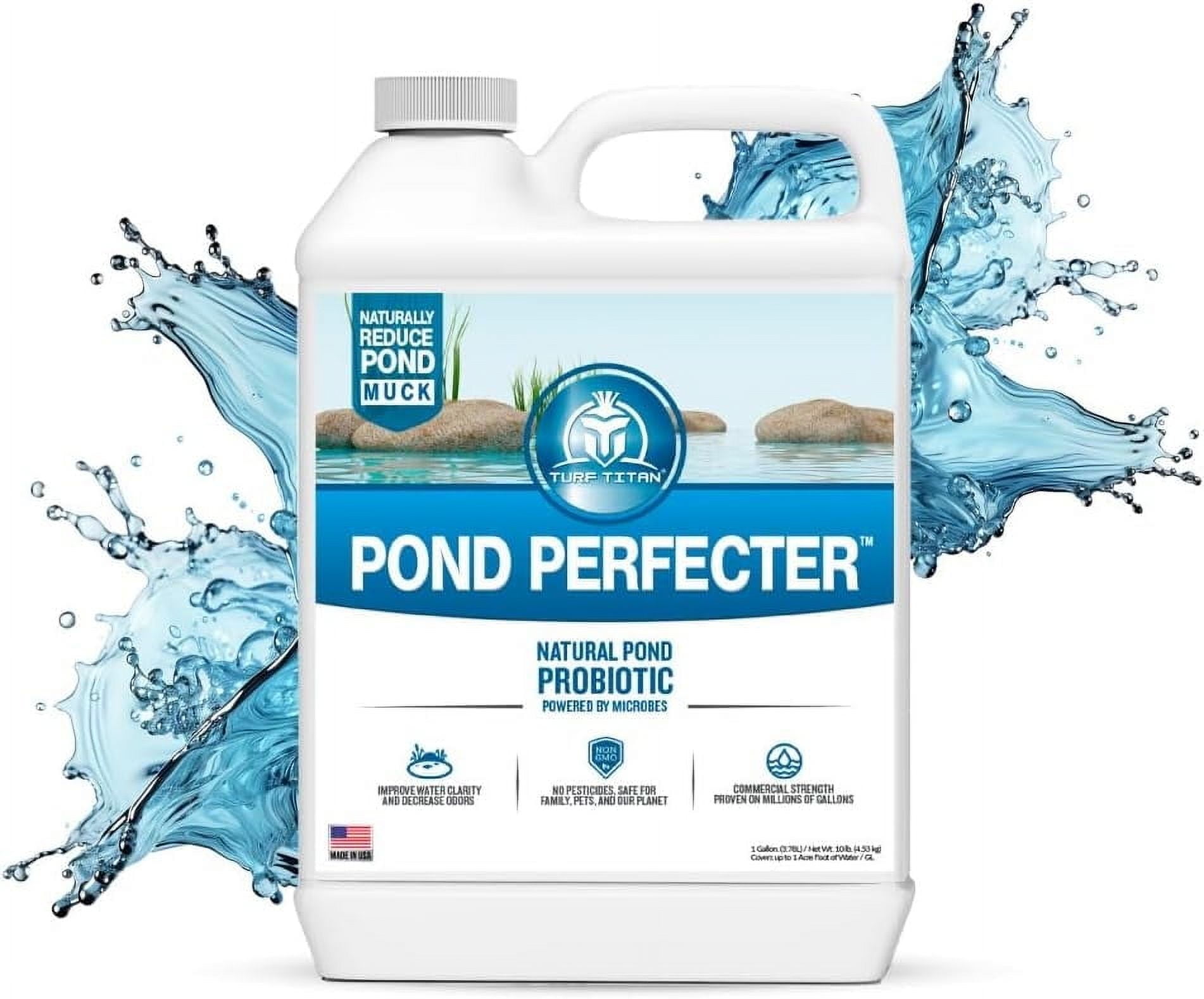 Turf Titan Pond Perfecter, Natural Pond Cleaner and Water Enhancer, 2.5 ...