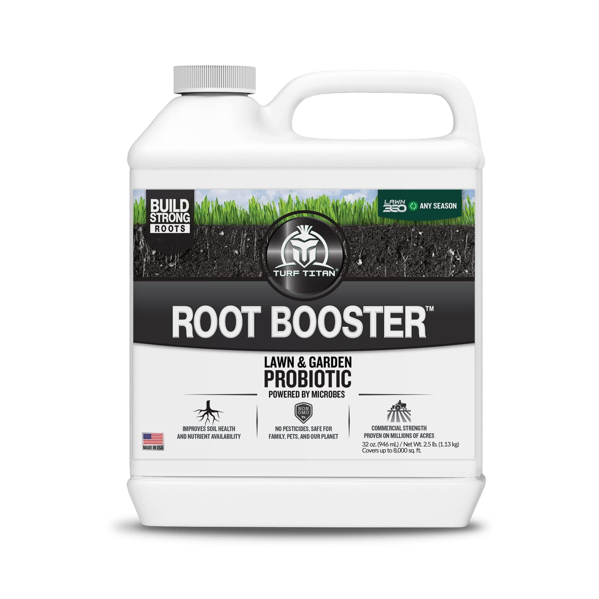 Turf Titan Root Booster Lawn Probiotic & Garden Booster Natural Liquid ...
