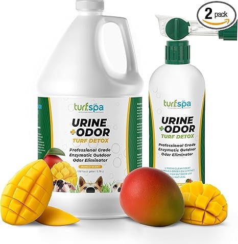 TurfSpa Urine & Odor Turf Detox: Mango 32 oz Sprayer & Gallon Refill ...