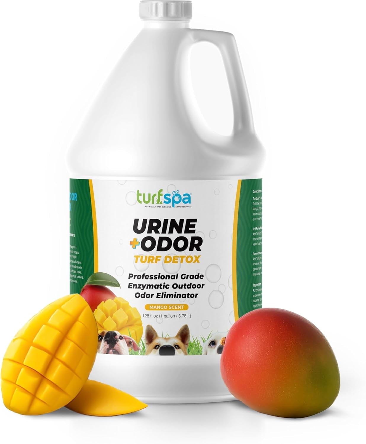 TurfSpa Urine & Odor Turf Detox: Mango Gallon Refill of Professional ...
