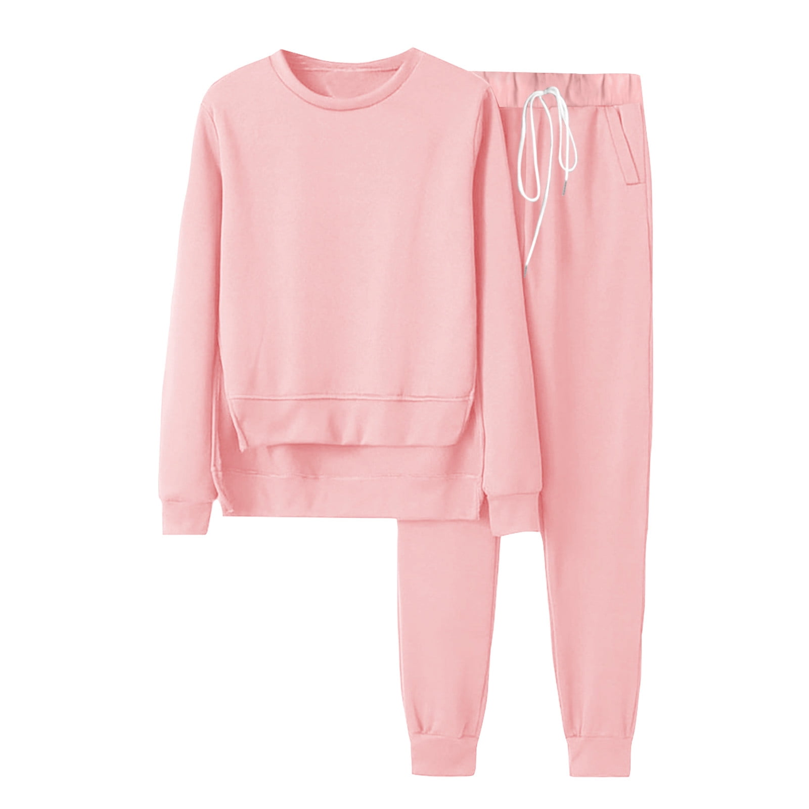 Turilly Women Sweatsuits 2 Piece Athletic Outfits Crew Neck Sweatshirt ...