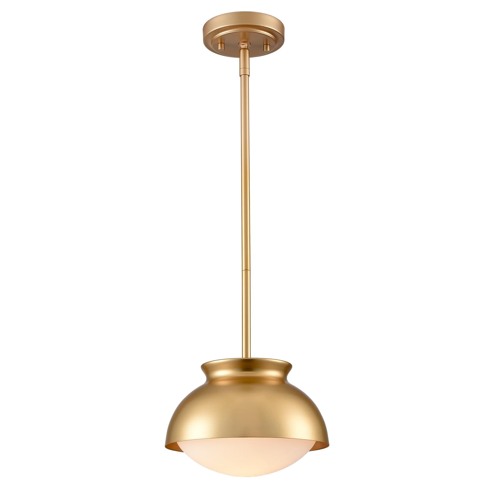 Turin Brass Pendant Light Fixture Dome Brass Pendant Lights Kitchen ...