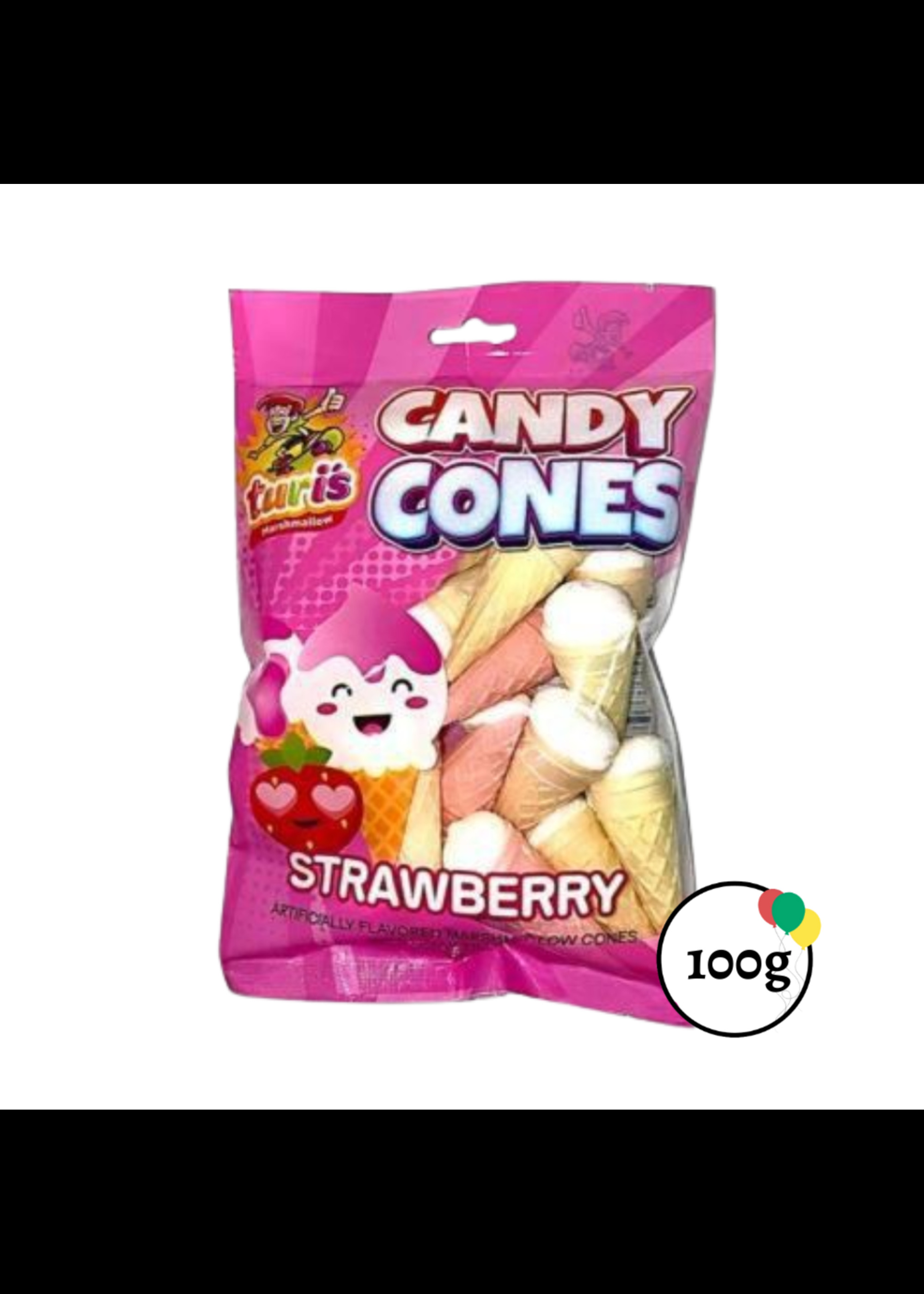 Turis Candy Cone Fresa 100 g - Walmart.com