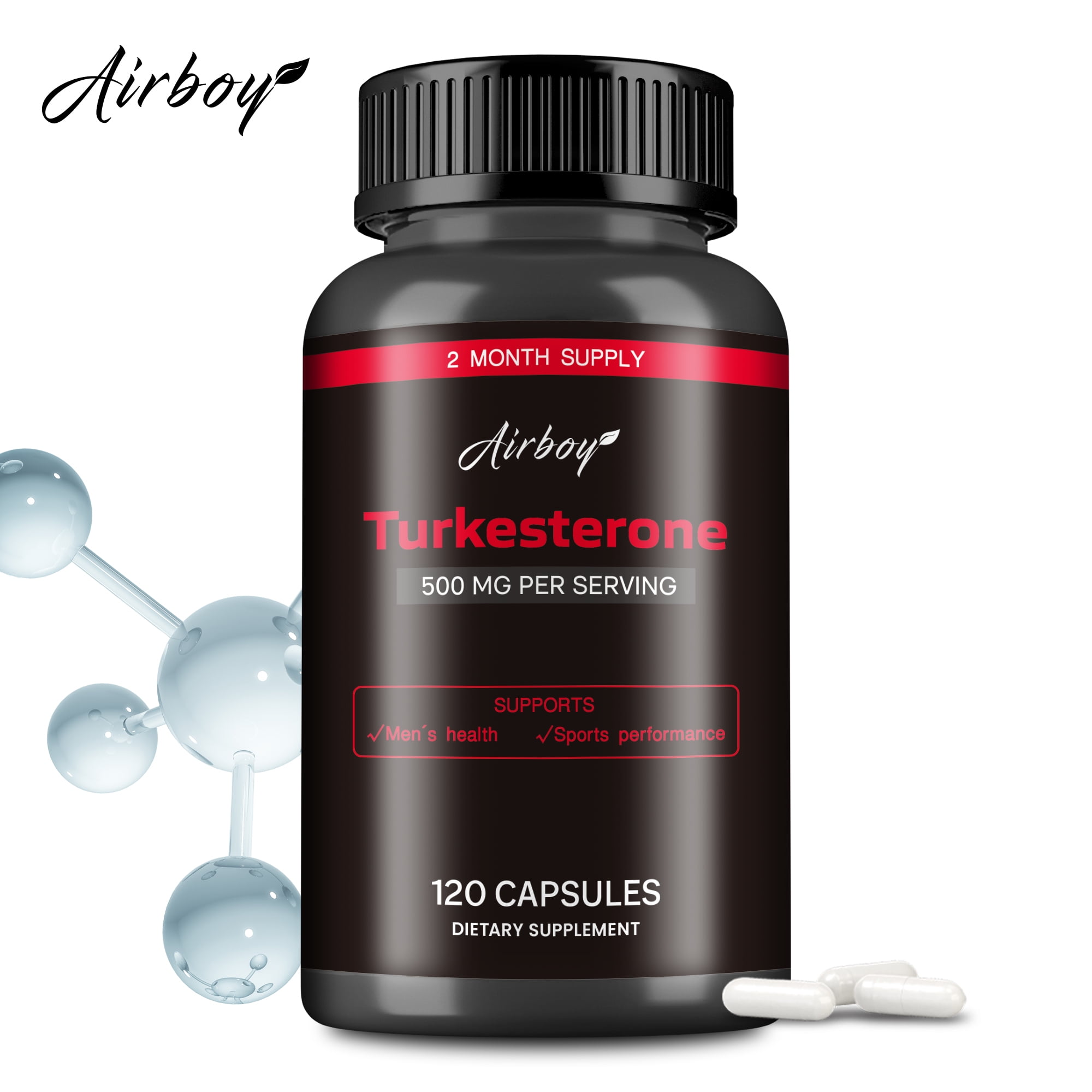 Turkesterone Capsules - Support Energy and Endurance Improve, for Men's ...