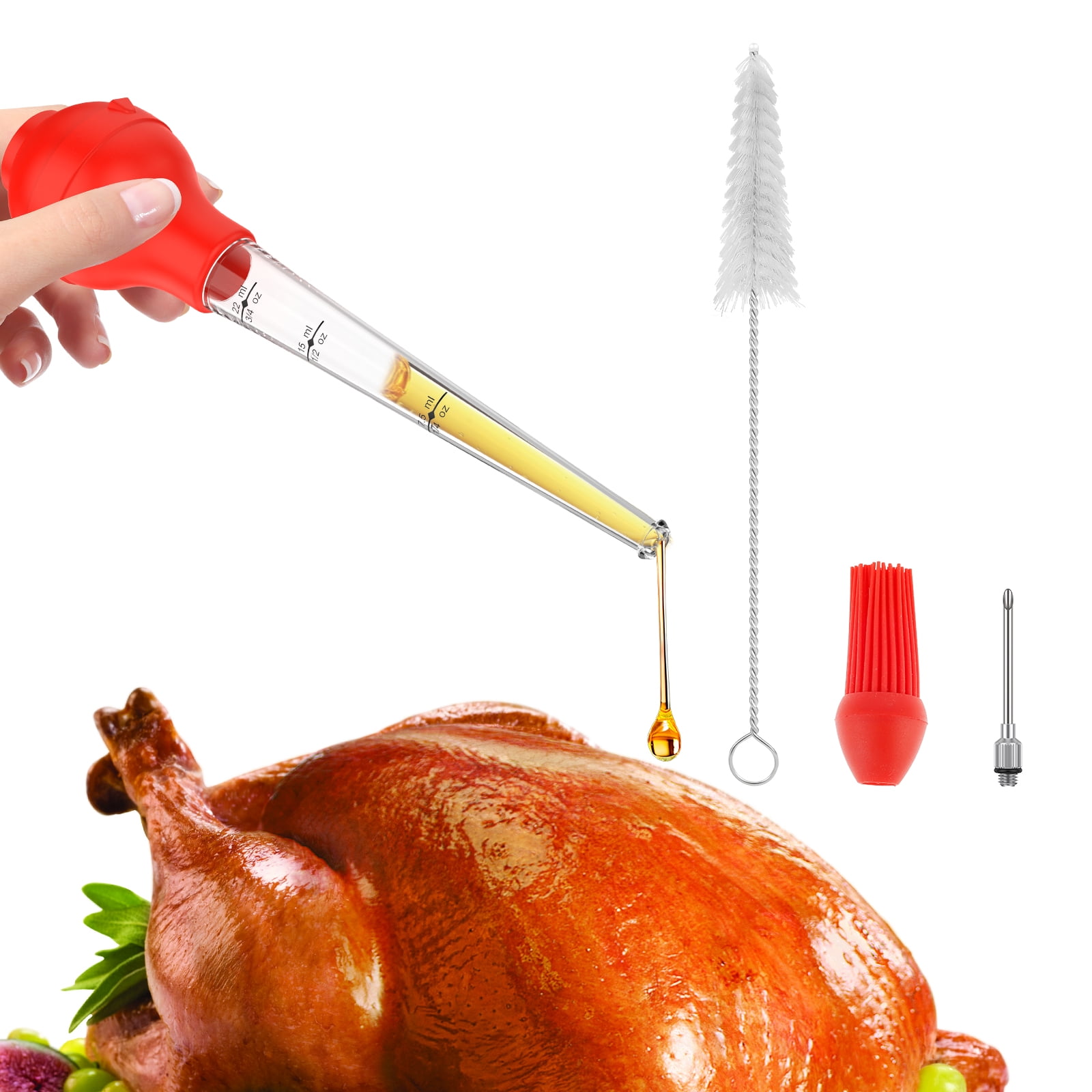 Turkey Baster for Cooking Efficient Turkey Baster Syringe with Cleaning ...