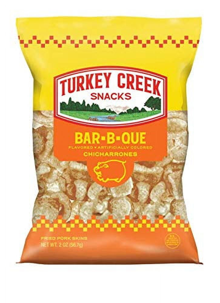 Turkey Creek Fried Pork Skins Rinds Chicharrones Barbecue BBQ 2.0 oz ...