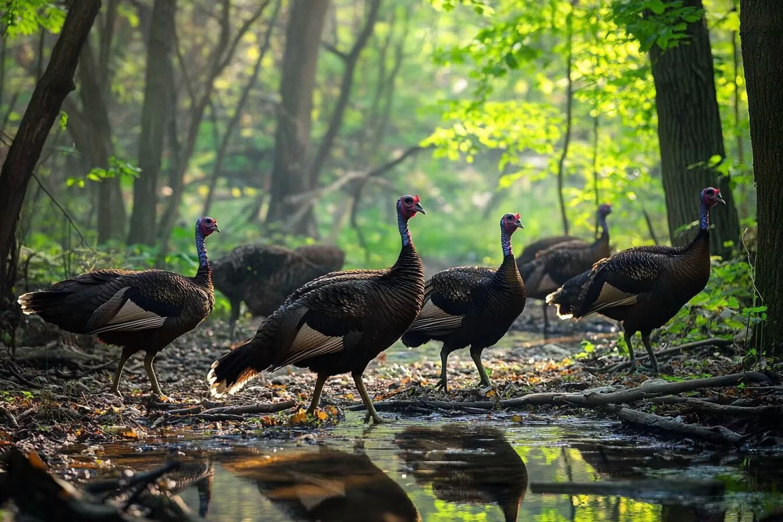 Turkey Diamond Painting Kits for Adults - Pair Of Wild Turkeys DIY 5D ...