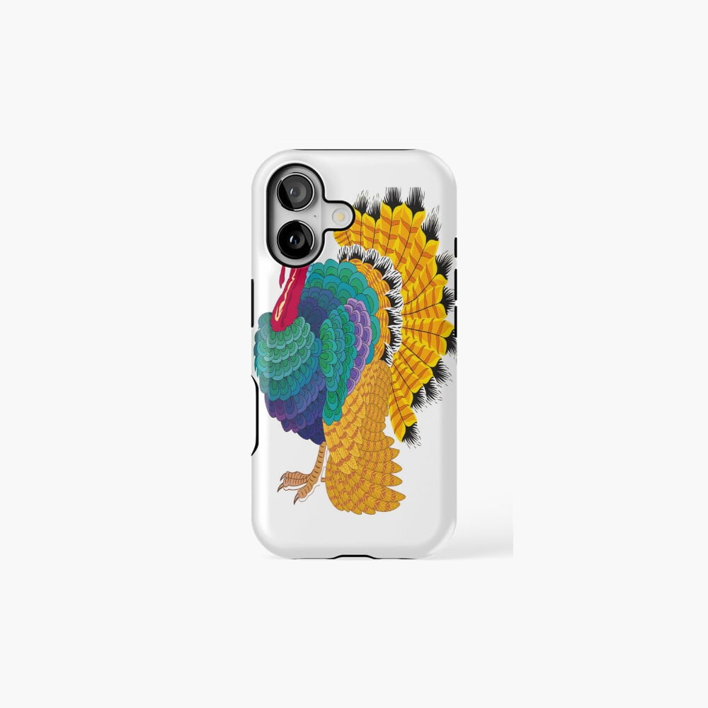 Turkey Eating Pie Funny Thanksgiving Art Universal Case for iPhone 11 ...