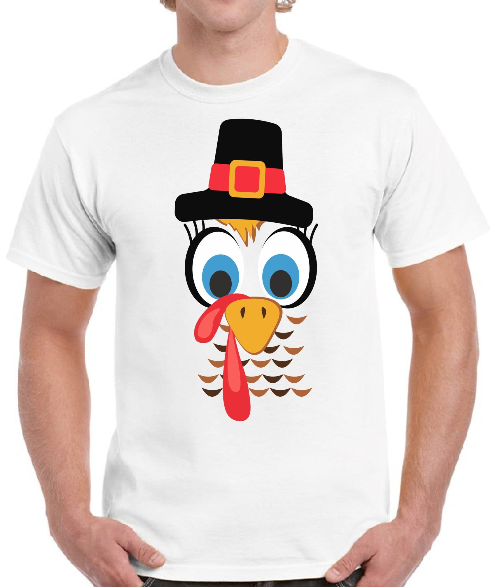 Turkey Face Men T-Shirt - Graphic Tee S M L XL 2XL 3XL 4XL 5XL - Funny ...