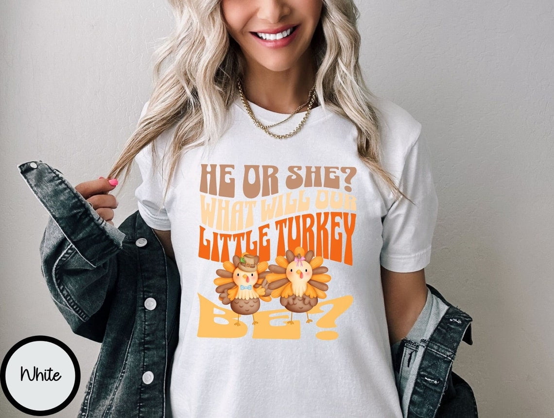 Turkey Gender Reveal, Fall Gender Reveal Shirts, Pumpkin Gender Reveal ...