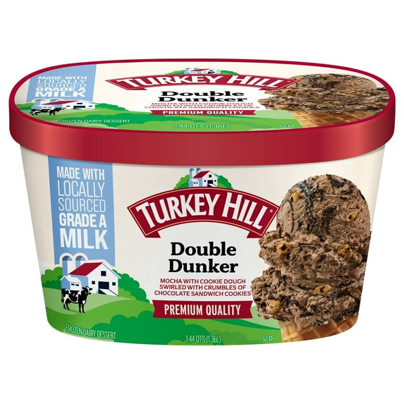 Turkey Hill Double Dunker Frozen Dairy Dessert 46 fl oz with Mocha ...