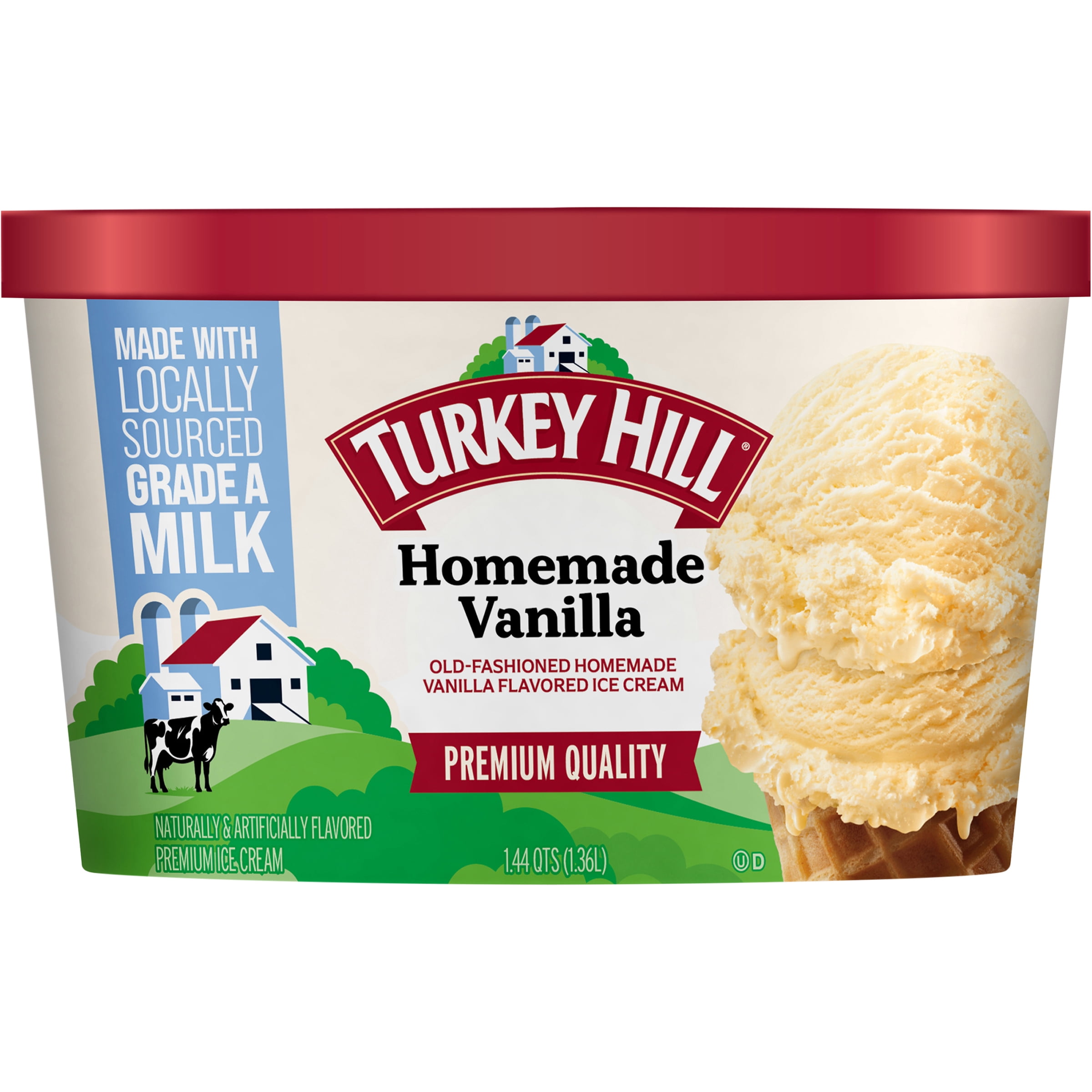 Turkey Hill Premium Home Made Vanilla Ice Cream 1.44 Qt - Walmart.com