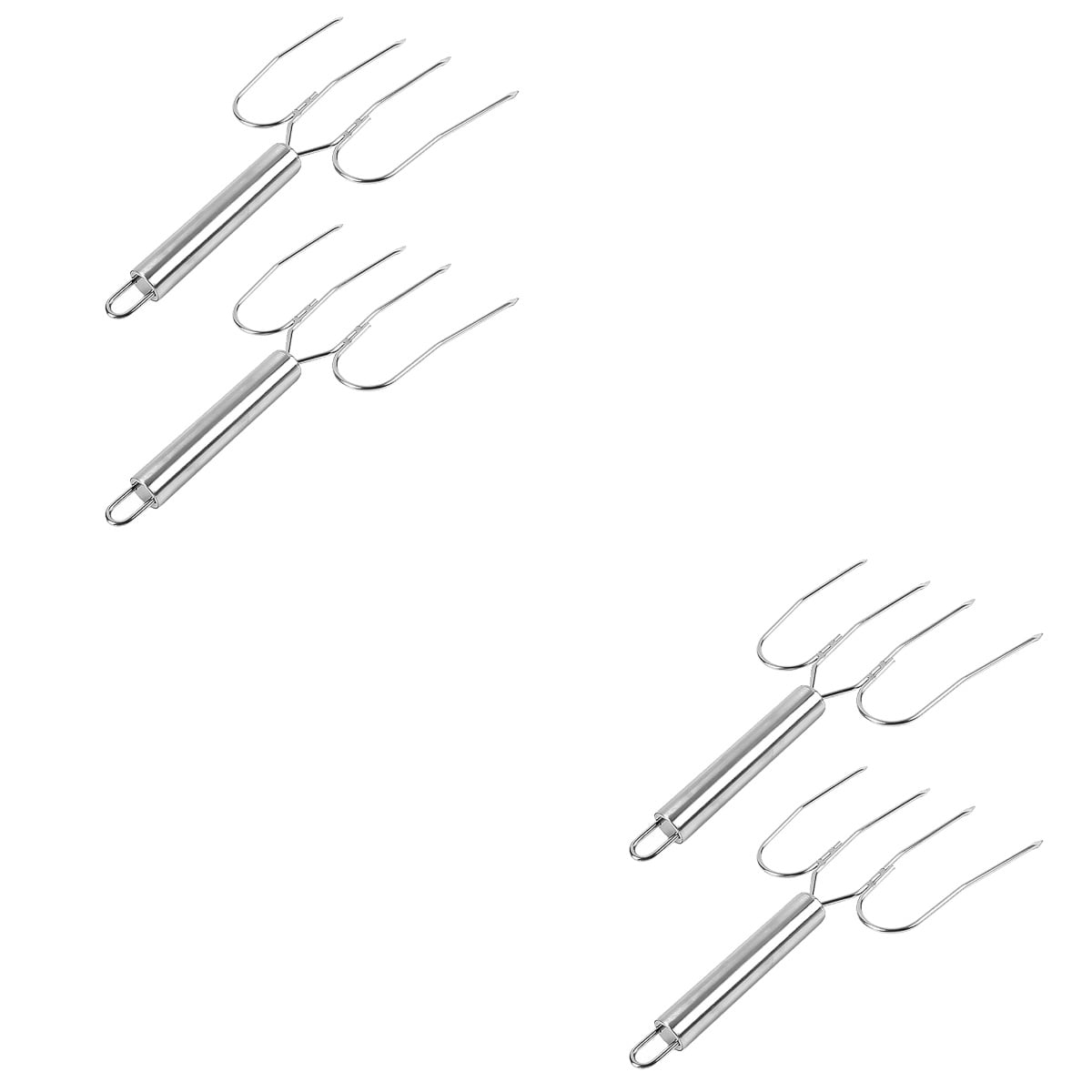 Turkey Lifter Lifters 4 Pcs Stainless Steel Fork Chicken Large Forks ...