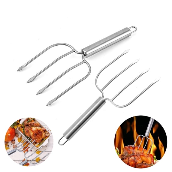 Turkey Lifting Forks,Sharp Roast Ham Forks,Handle Meats Tool,QZS ...