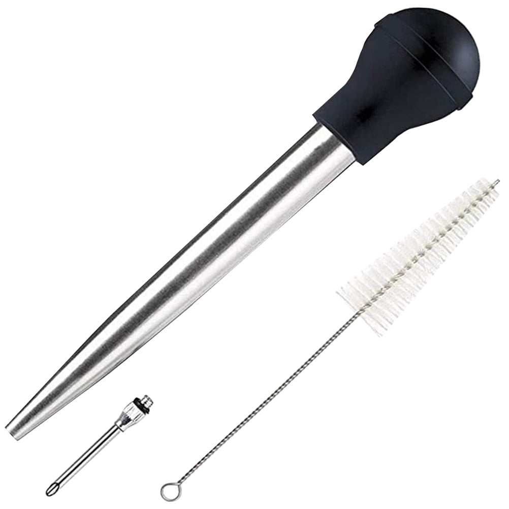 Turkey Needle Set Meat Injection Tool Cooking Food Injector Syringe ...