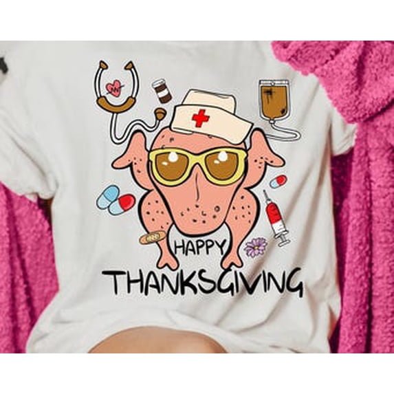 Turkey Nurse, Happy Thanksgiving Nurse, Thankful Nurse, Thanksgiving ...