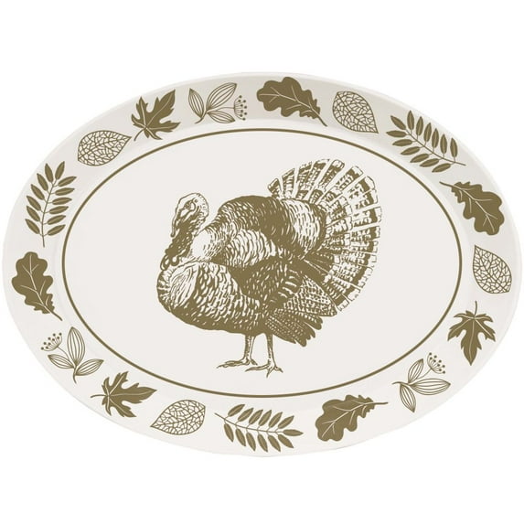Turkey Oval Plastic Serving Tray - Walmart.com