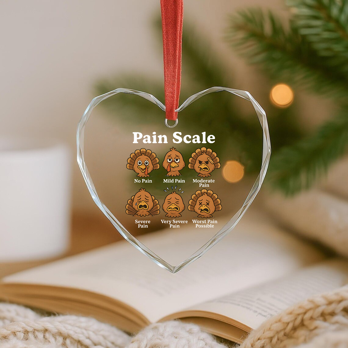 Turkey Pain Scale Nurse Thanksgiving Fall Nursing School Ornament Home ...