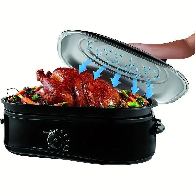 Turkey Roaster, Electric Roaster Oven, 16 QT Turkey Roaster Oven with ...