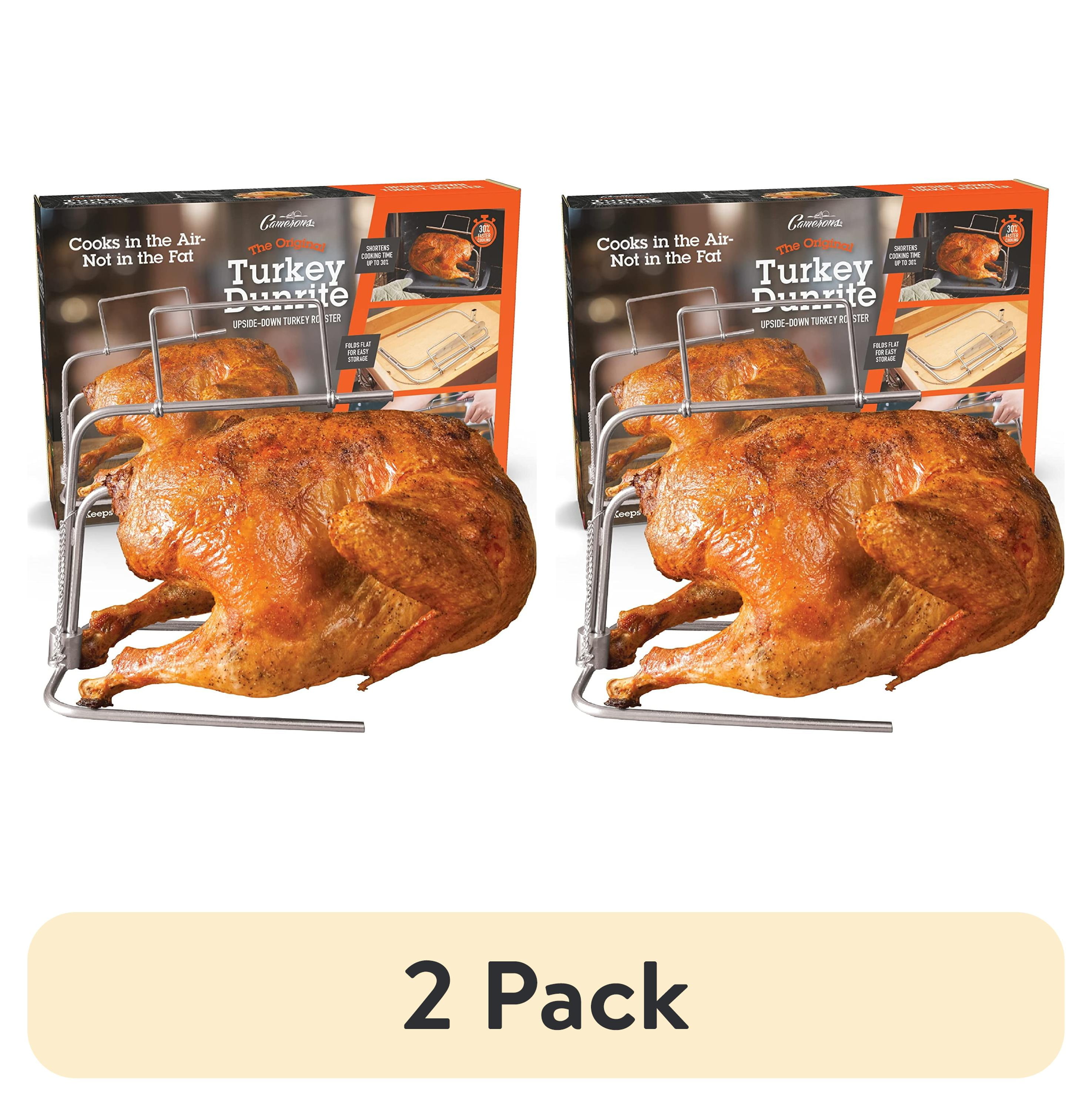 (2 pack) Camerons Turkey Roaster - Original Upside Down Turkey Dunrite ...
