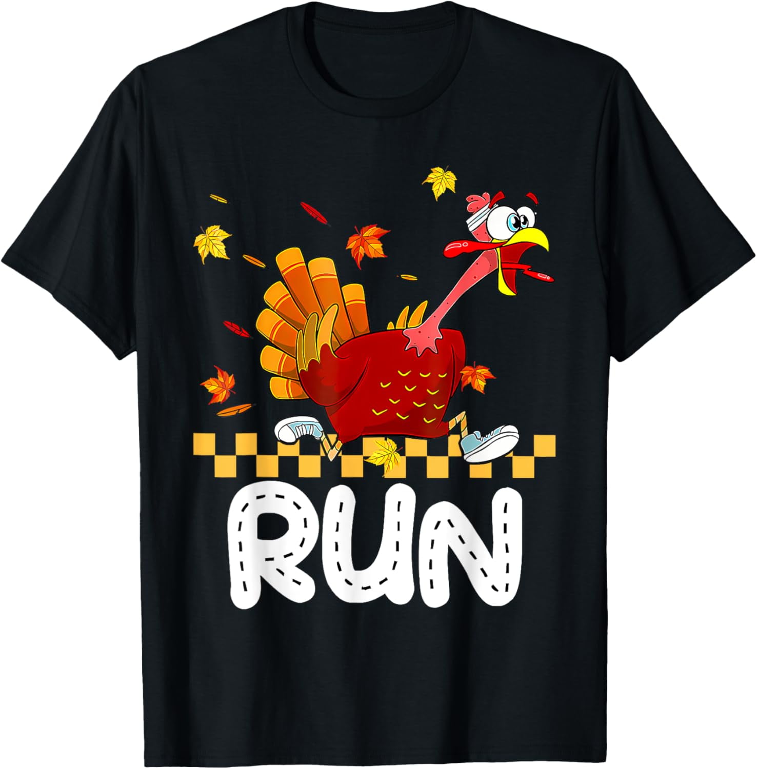 Turkey Run Costume Thanksgiving Running Turkey Trot Boy Kids T-Shirt ...