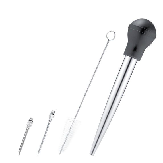 Turkey Seasoning Pump, BBQ Basting Tool with Cleaning Brush for ...