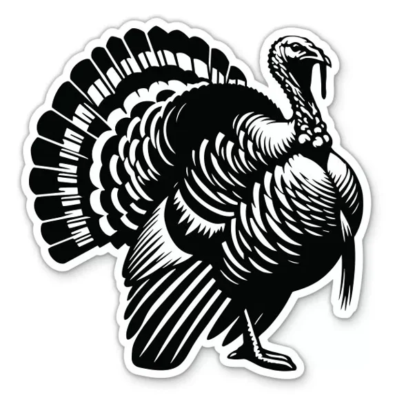 Turkey Sticker Phone Decal Water Bottle Stickers Car Decals, Laptop ...