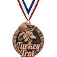 Turkey Trot Medals - 2" Turkey Trot Diecast Thanksgiving Medals Great ...