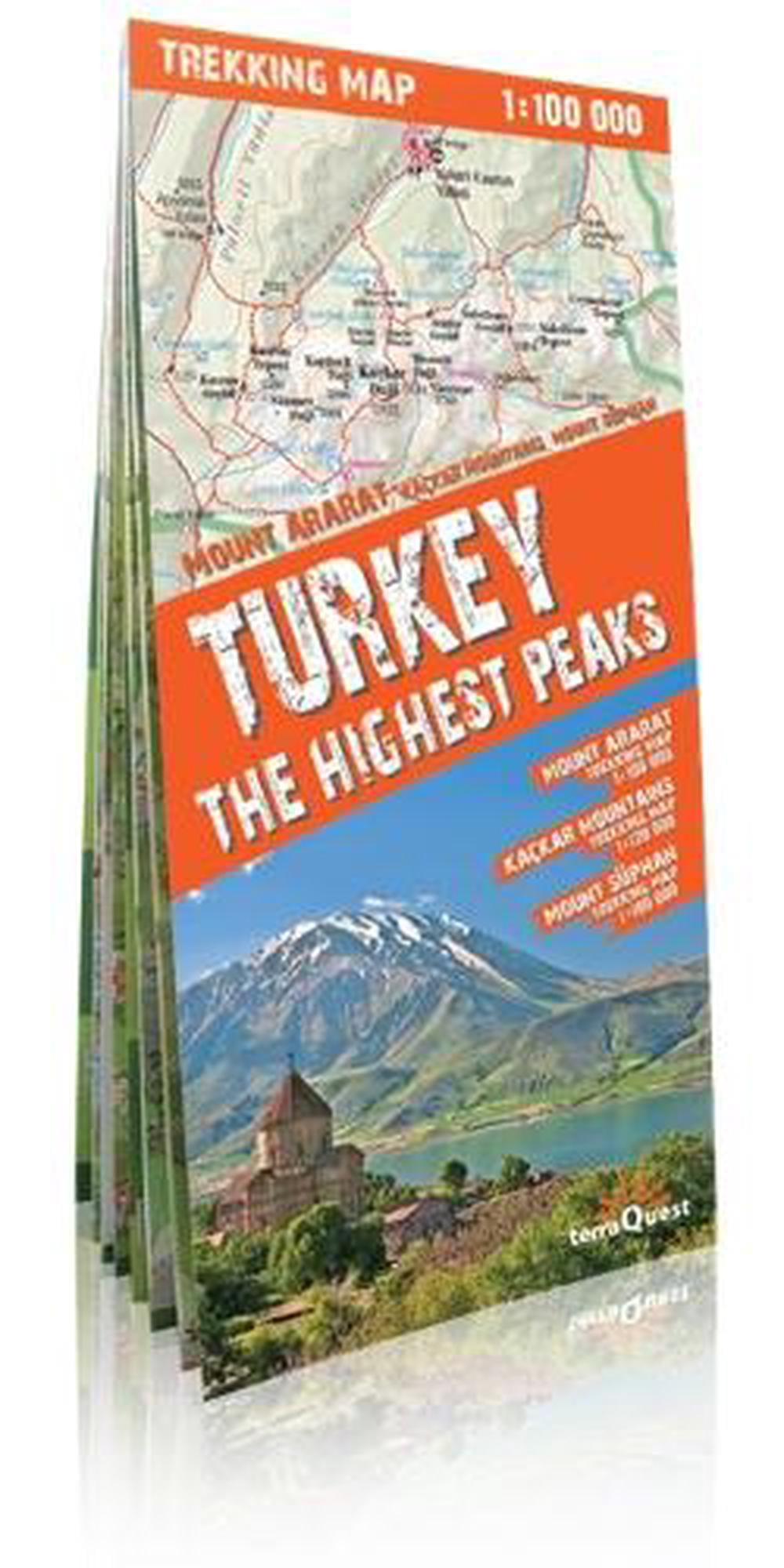 Turkey the Highest Peaks. Trekking map 1 : 100 000 - Walmart.com