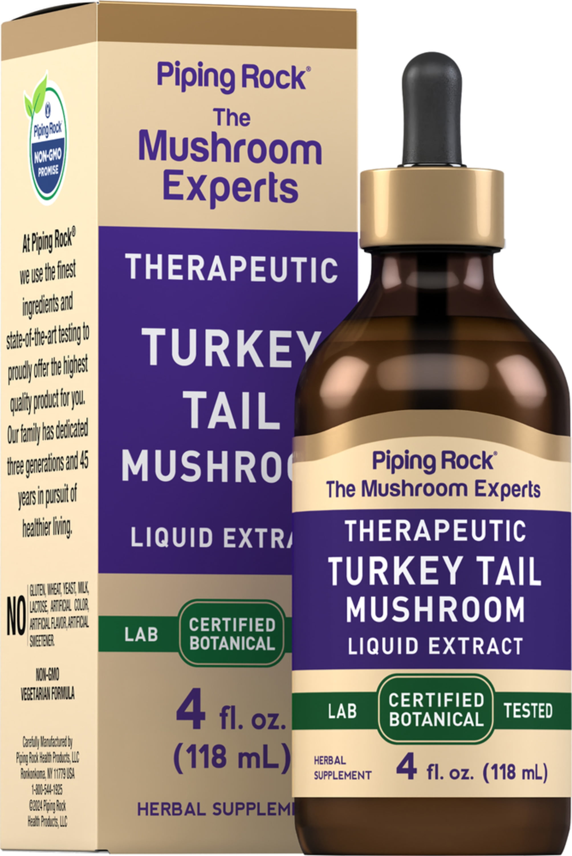 TurkeyTail Mushroom Liquid Extract | 4 Fl Oz | Alcohol Free Tincture ...