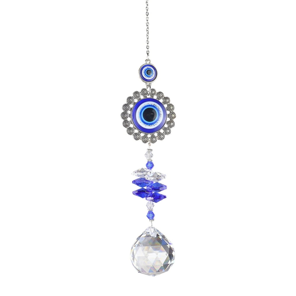 Turkish Blue Evil Eye with Butterfly Hanging Decoration Ornament ...