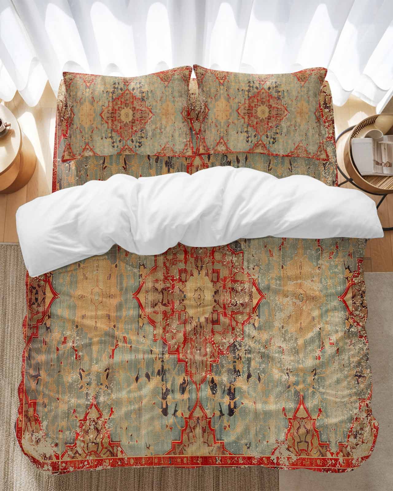 Turkish Boho Bedding Duvet Cover Set Full Size 4 Pieces Wallpaper ...