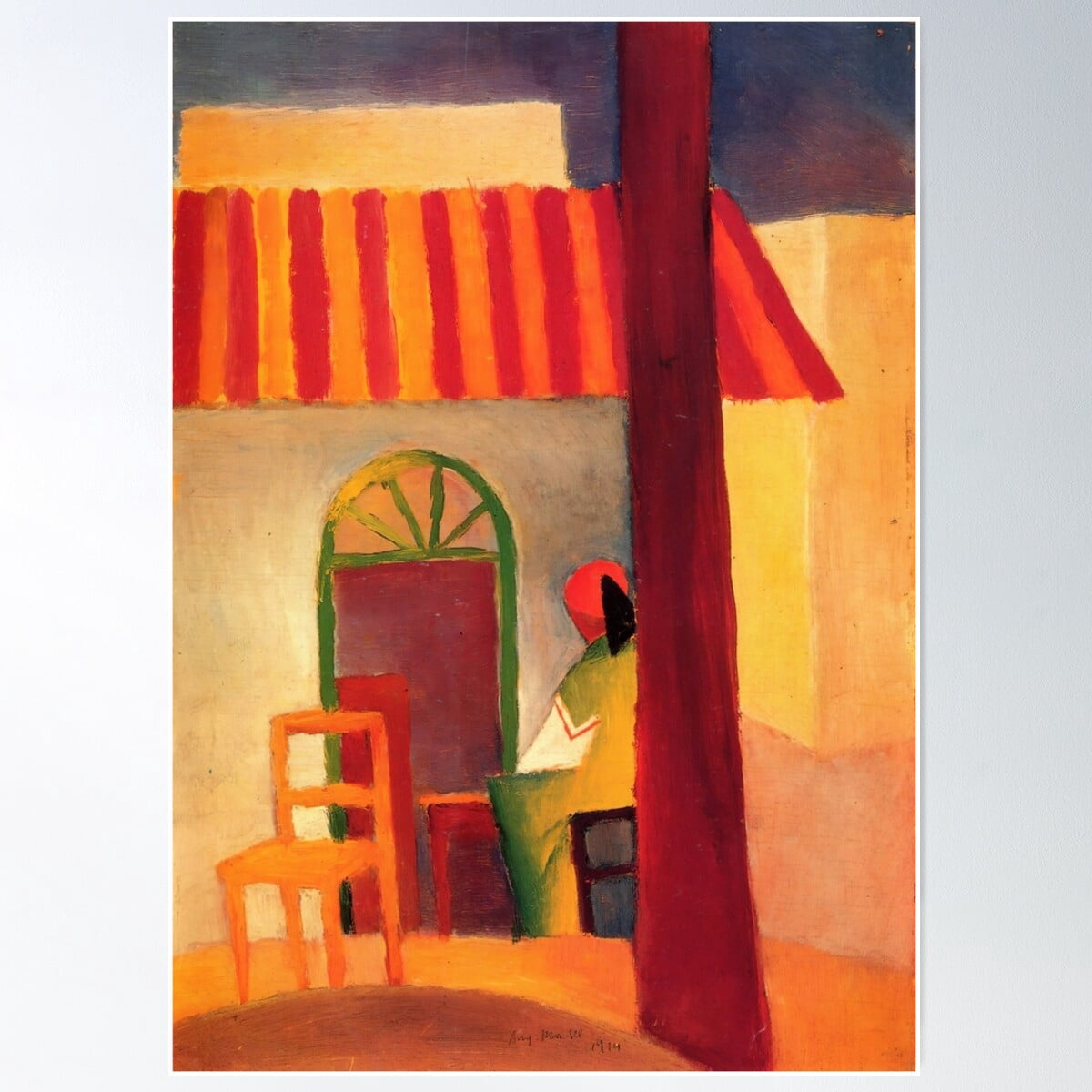 Turkish Cafe (I), August Macke Poster Wall Art, Modern Wall Decor For ...