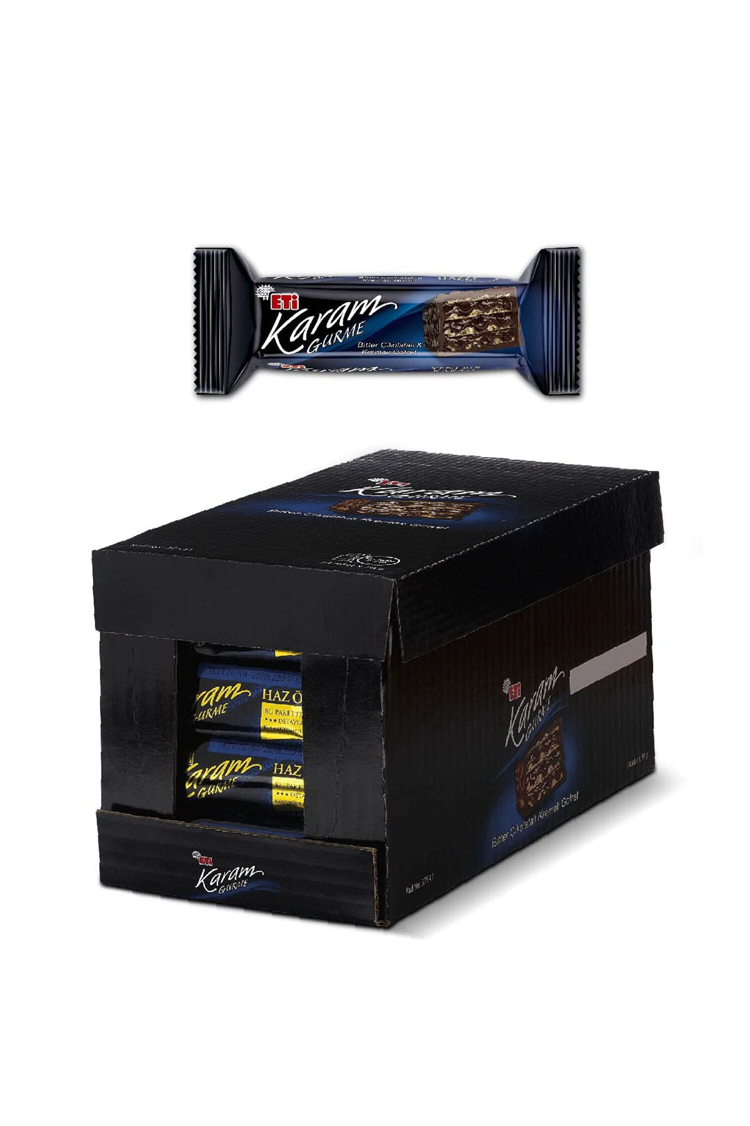 Turkish Chocolate wafer, Eti Karam Gurme Wafer 50gr. (1 Package 24 ...