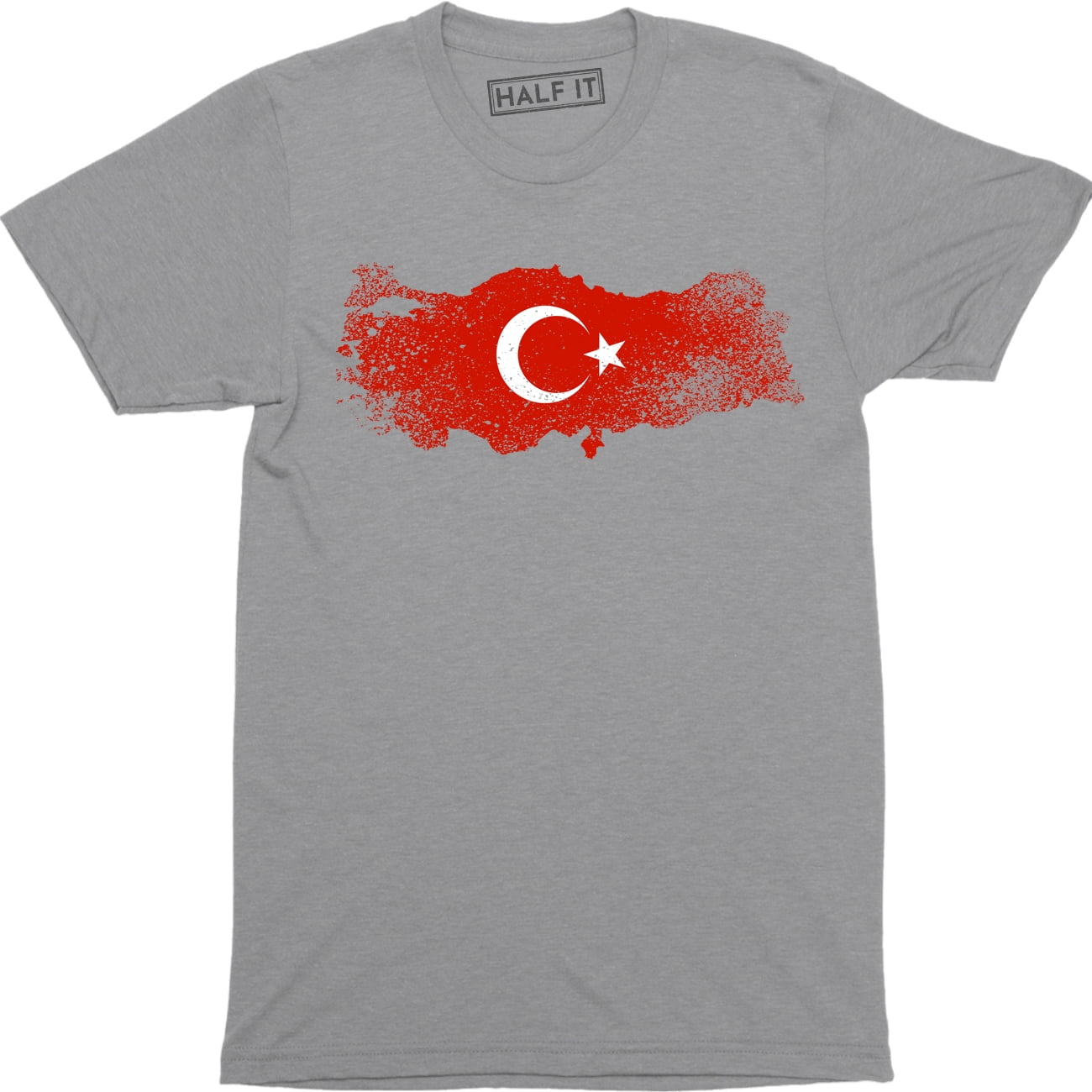Turkish Coat Of Arms Flag Men's - Football Athletics Turkey T-Shirt ...