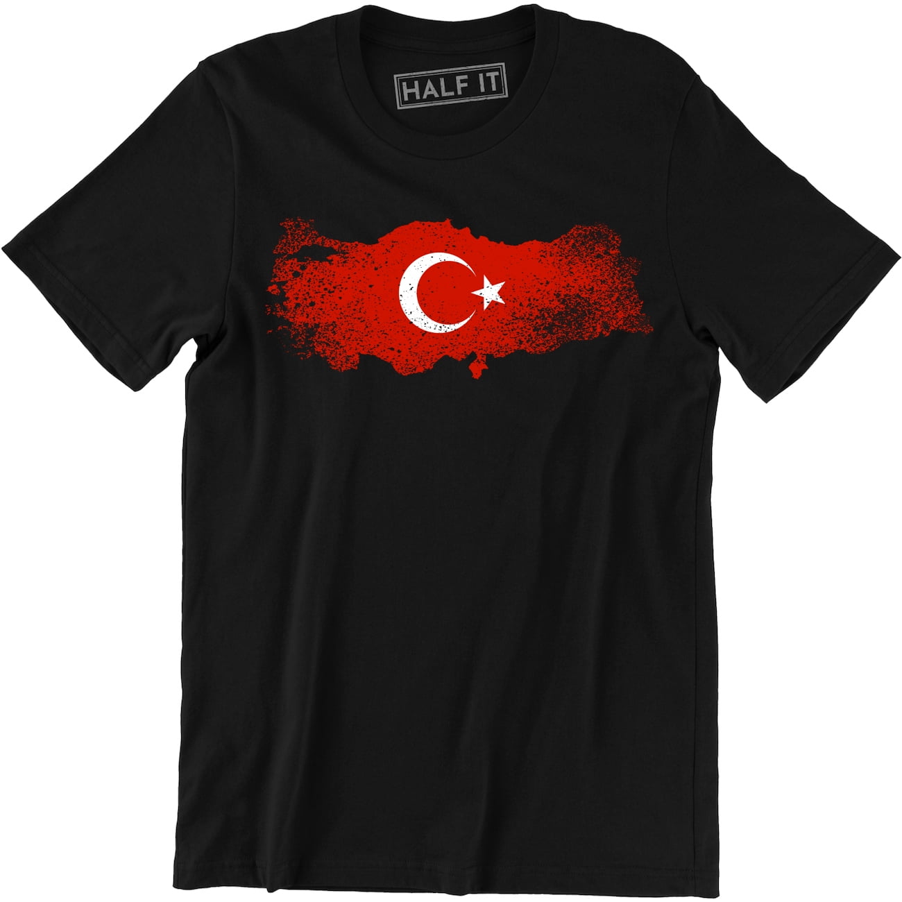 Turkish Coat Of Arms Flag Men's - Football Athletics Turkey T-Shirt ...