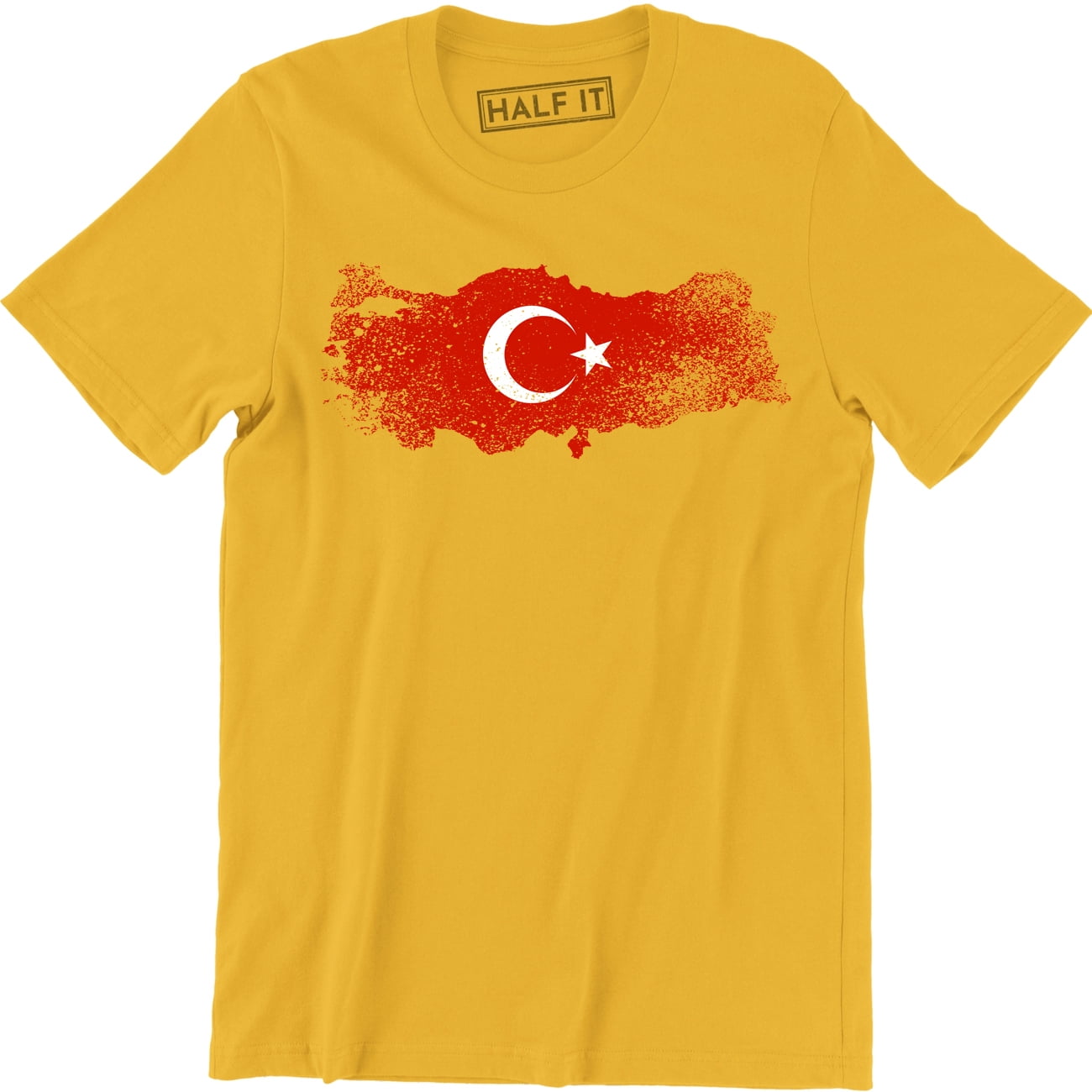 Turkish Coat Of Arms Flag Men's - Football Athletics Turkey T-Shirt ...