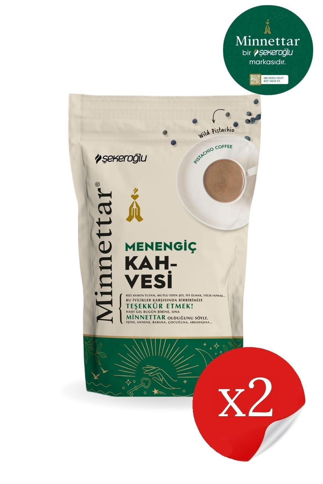 Turkish Menengiç Coffee - Vegan, GMO Free Pistachio Coffee with Milk ...
