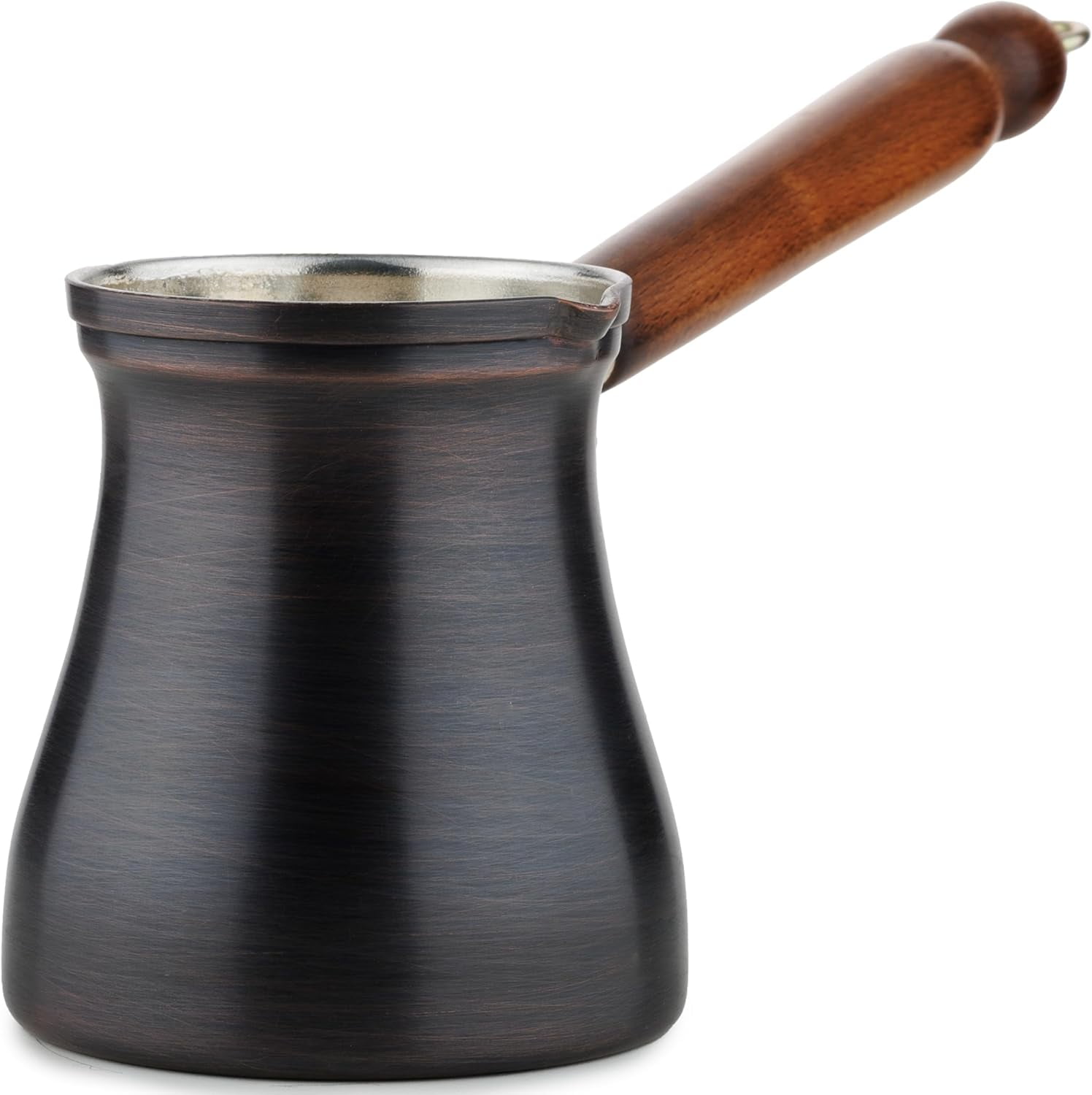 Turkish Coffee Pot – 1mm Thick Brushed Copper Cezve, Ibrik, Briki ...