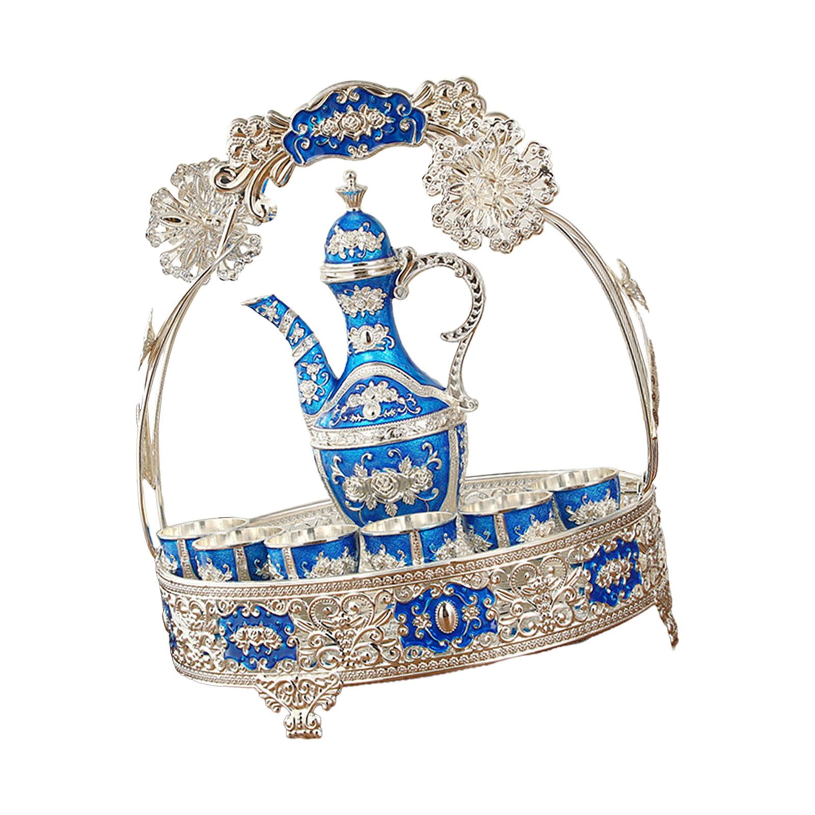 Turkish Coffee Set Tea Trays Tea Serving Set for Wedding Living Room ...