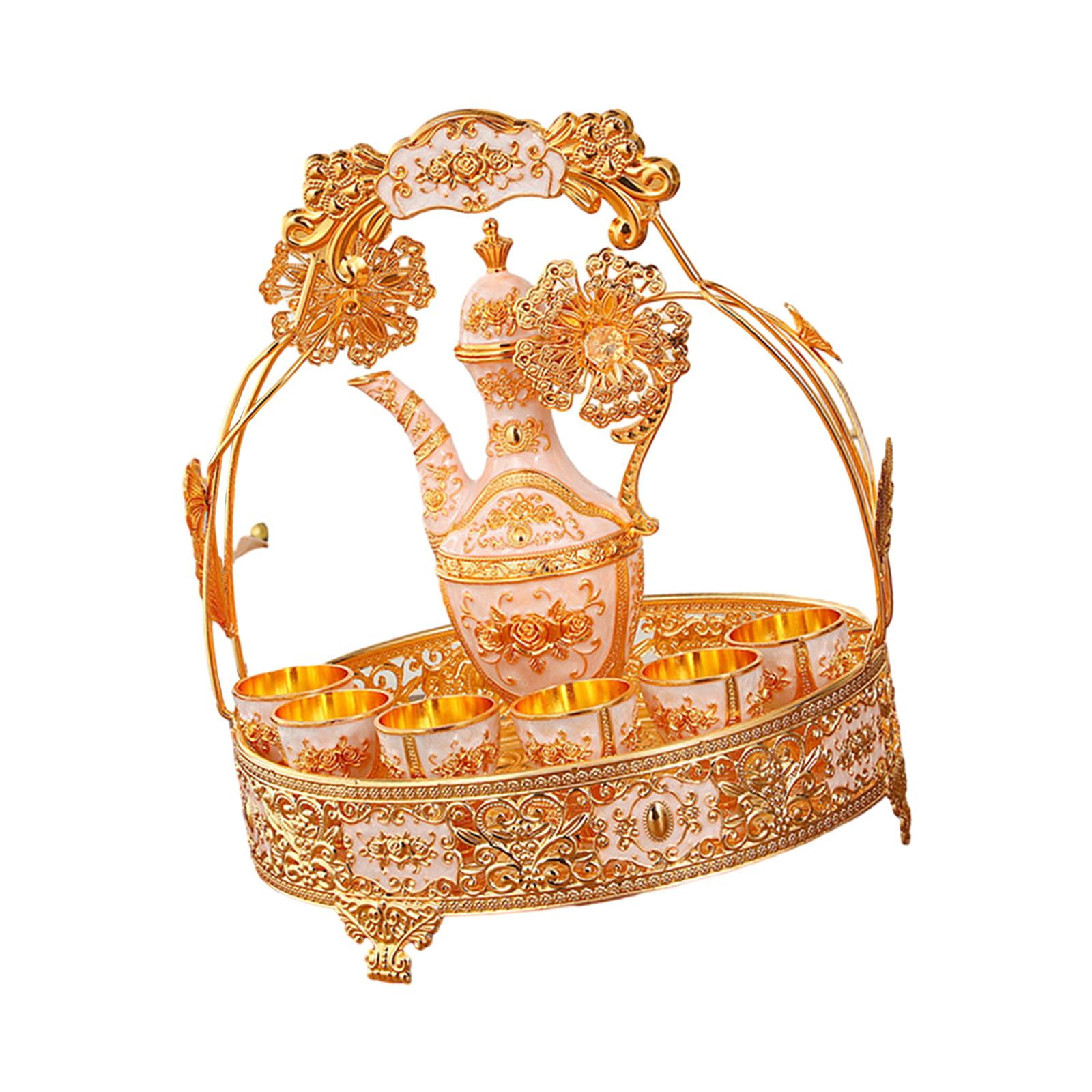 Turkish Coffee Set Tea Trays Tea Serving Set for Wedding Living Room ...