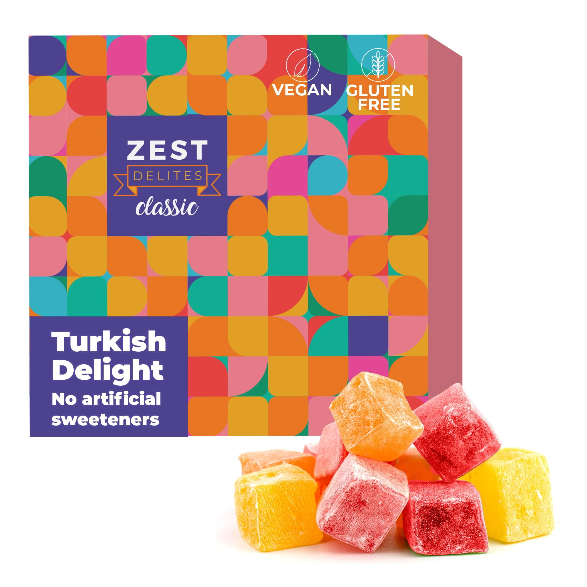 Turkish Delights Candy by STF9 Zest Delites, Assorted Flavored Turkish ...
