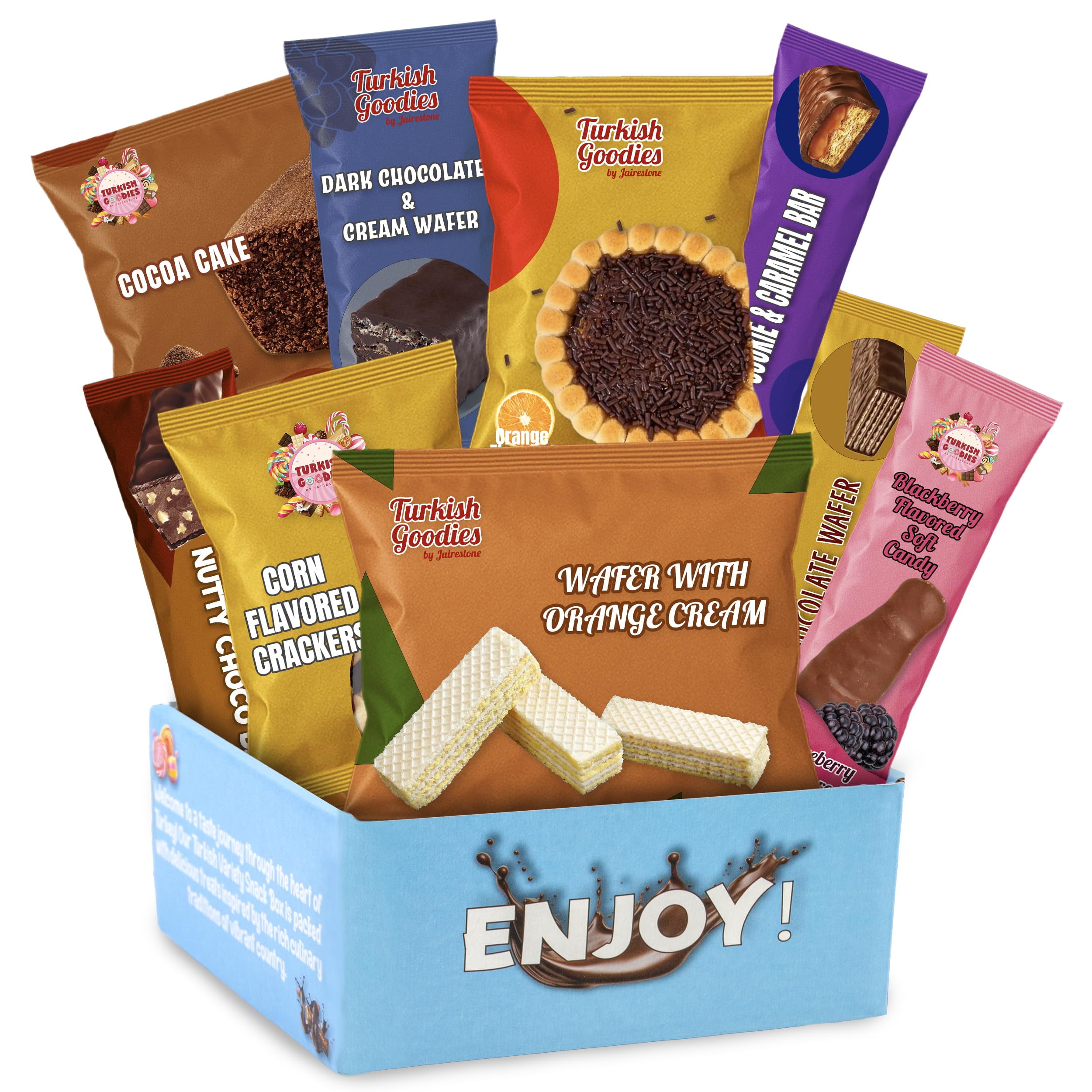 Turkish Goodies Foreign Snack OKA4 Box | 9 Full-Size International ...