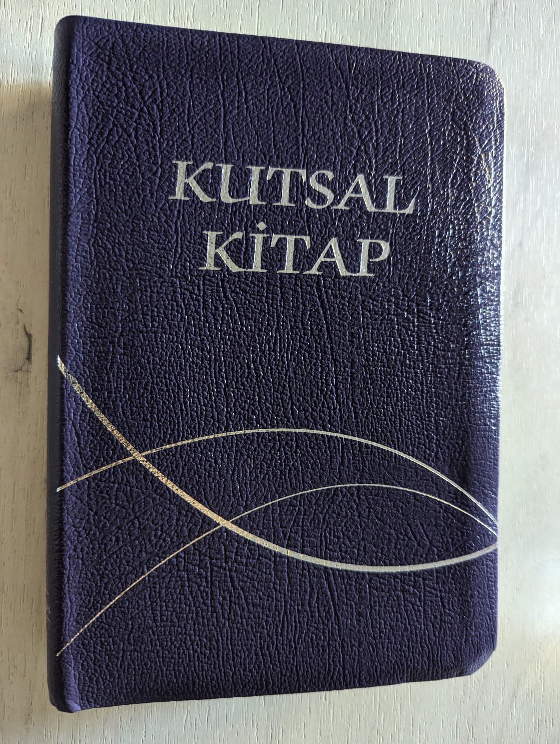 Turkish Holy Bible - Purple leather cover, silver edges / Kutsal Kitap ...