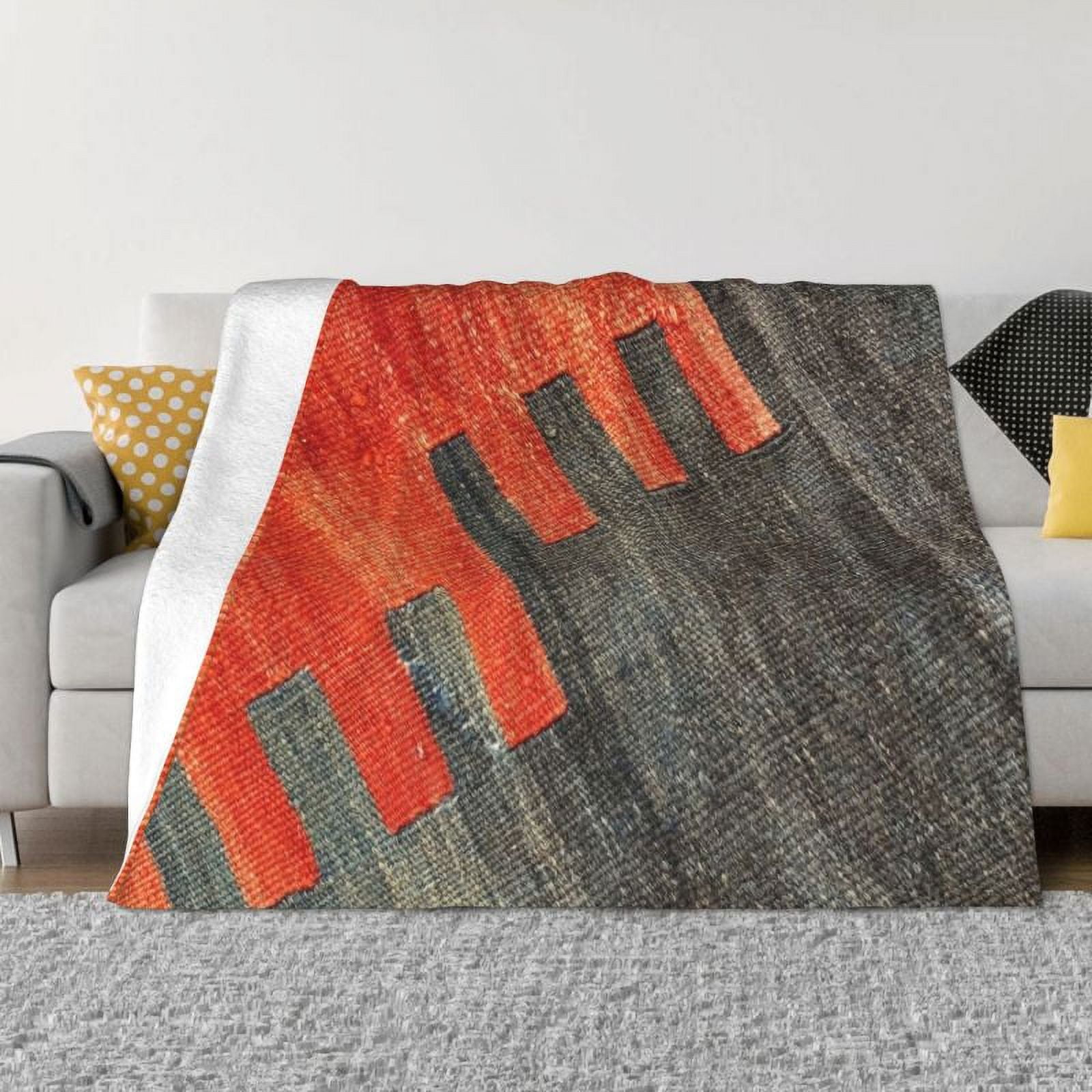 Turkish Kilim Navaho Flannel Boho Ethnic Persian Tribal Throw Textile ...